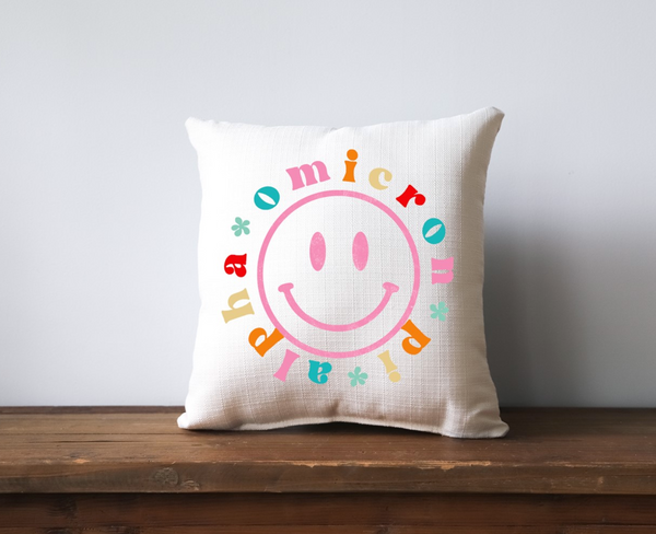 Greek Smiley Face Pillow – Sabi Boutique