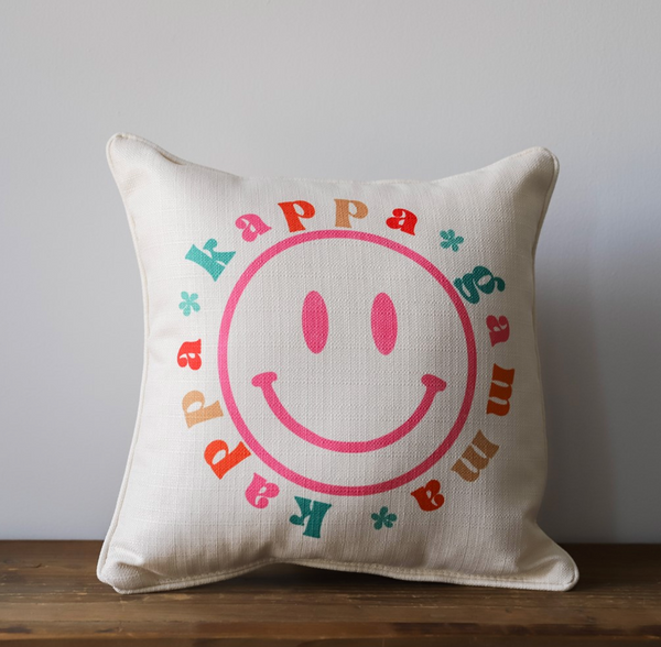 Greek Smiley Face Pillow – Sabi Boutique